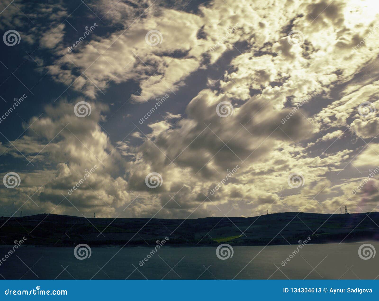 The Silver Light in the Sky. - Image Stock Image - Image of frost ...