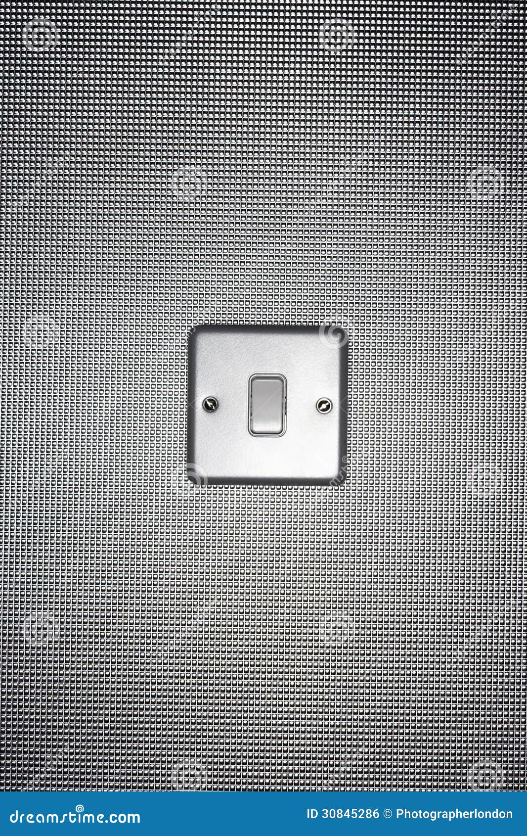 Silver Light Switch on Wallpaper Covered Wall Stock Photo - Image of ...