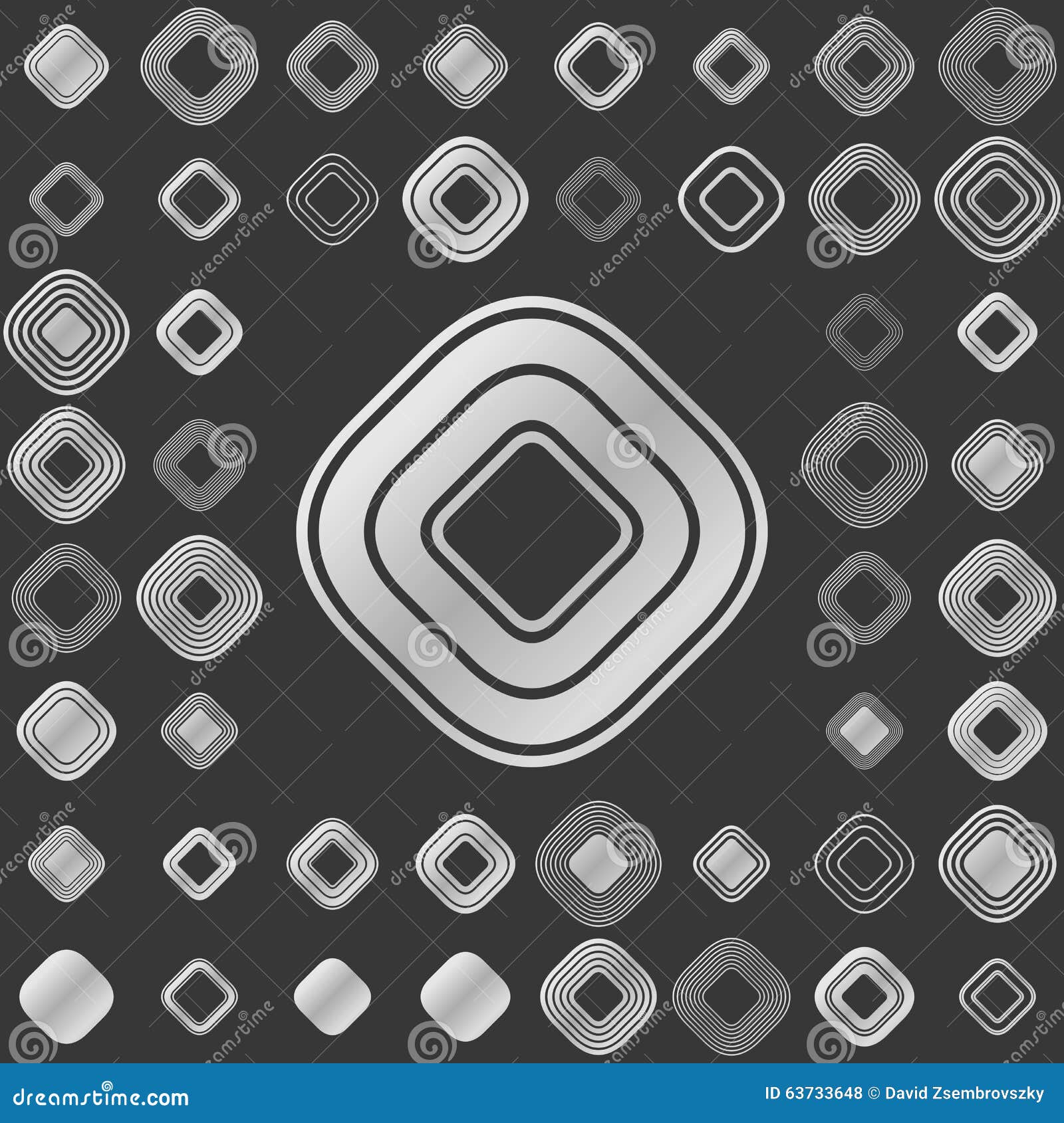 Silver Line Square Logo Design Set Stock Vector - Illustration of ...