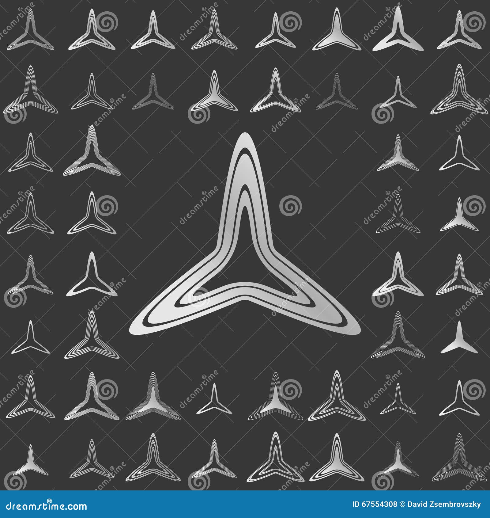 Silver Line Triangle Logo Design Set Stock Vector - Illustration of ...