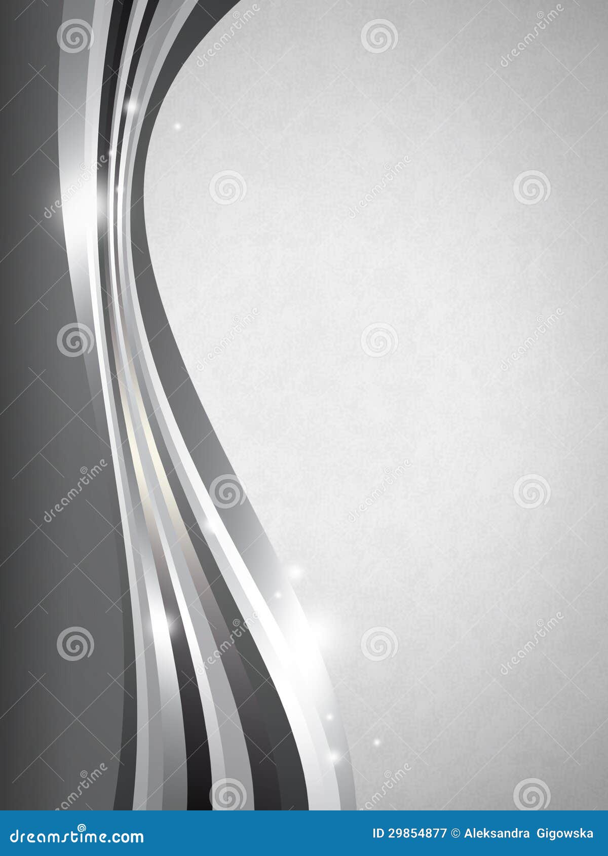 Silver Lines and Lights Background Stock Illustration - Illustration of ...