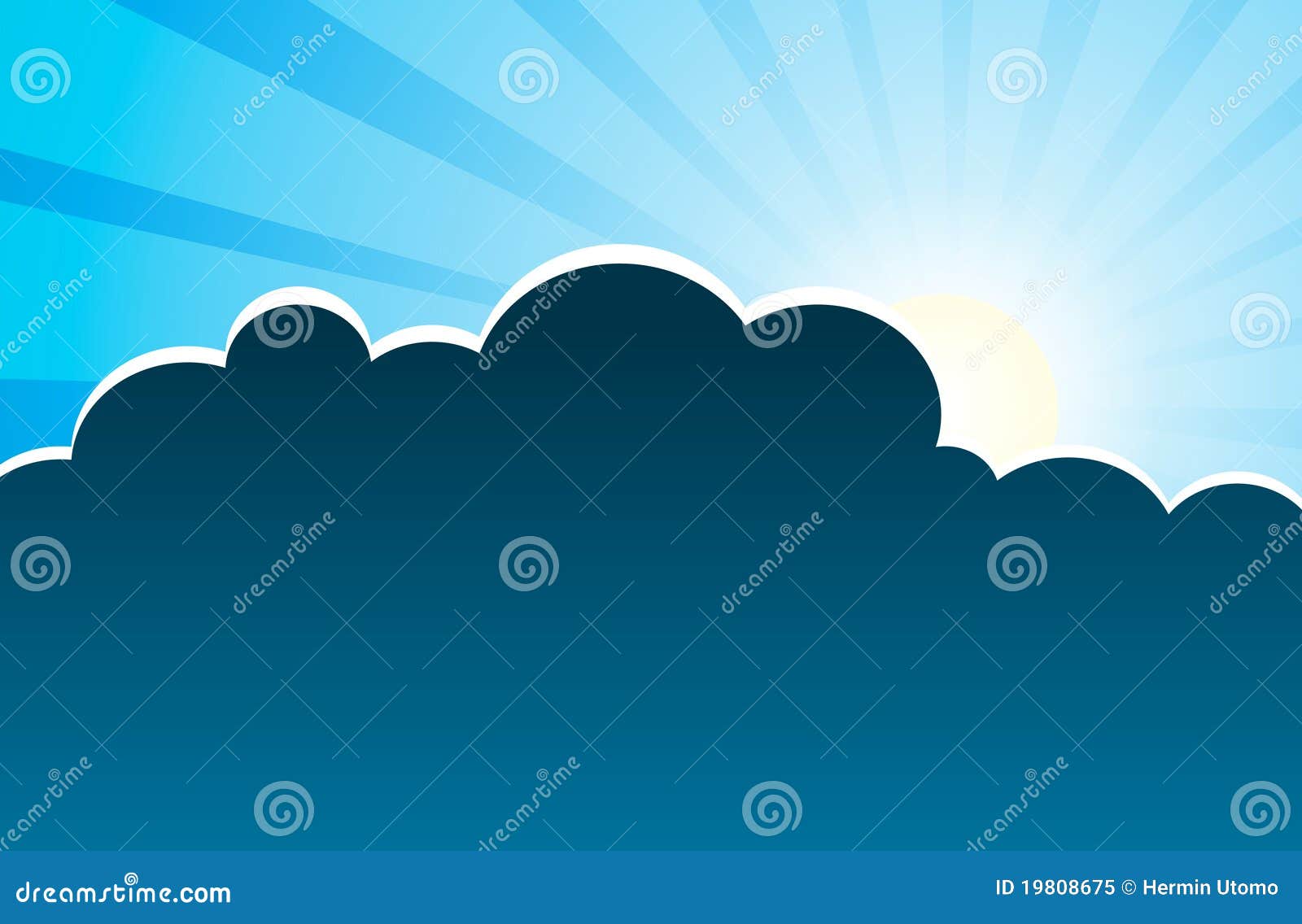 Silver Lining stock vector. Illustration of patience - 19808675