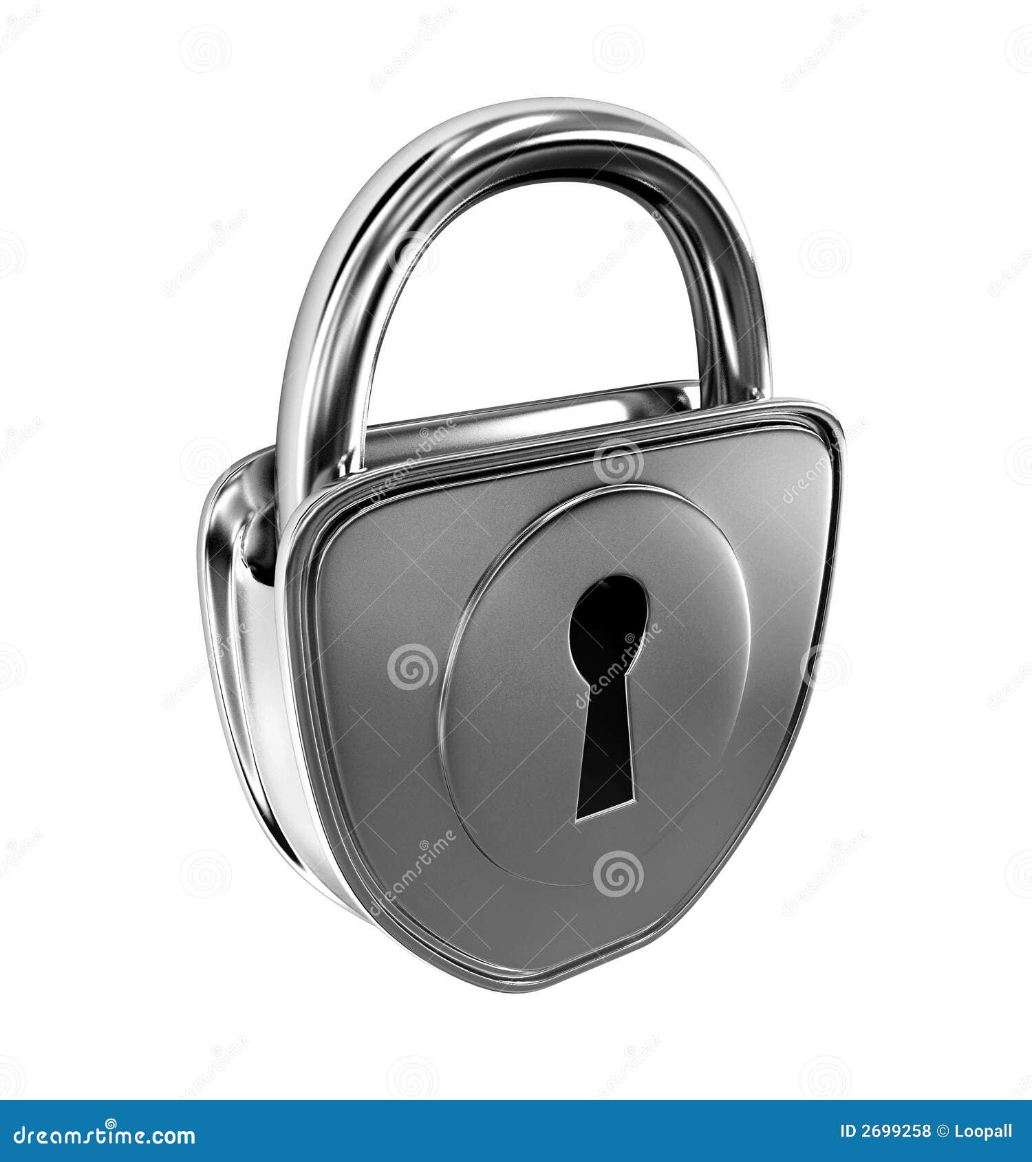 Silver lock isolated stock illustration. Illustration of shine - 2699258