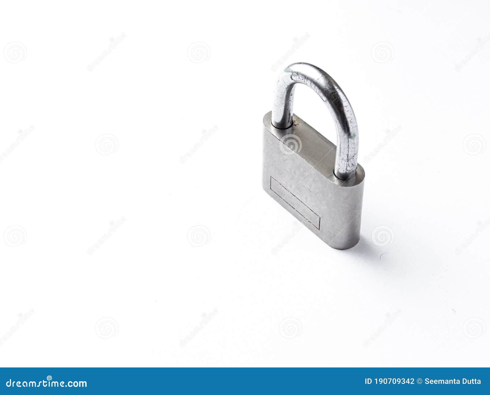 Silver Lock with Key Stock Image. Stock Photo - Image of stealing ...