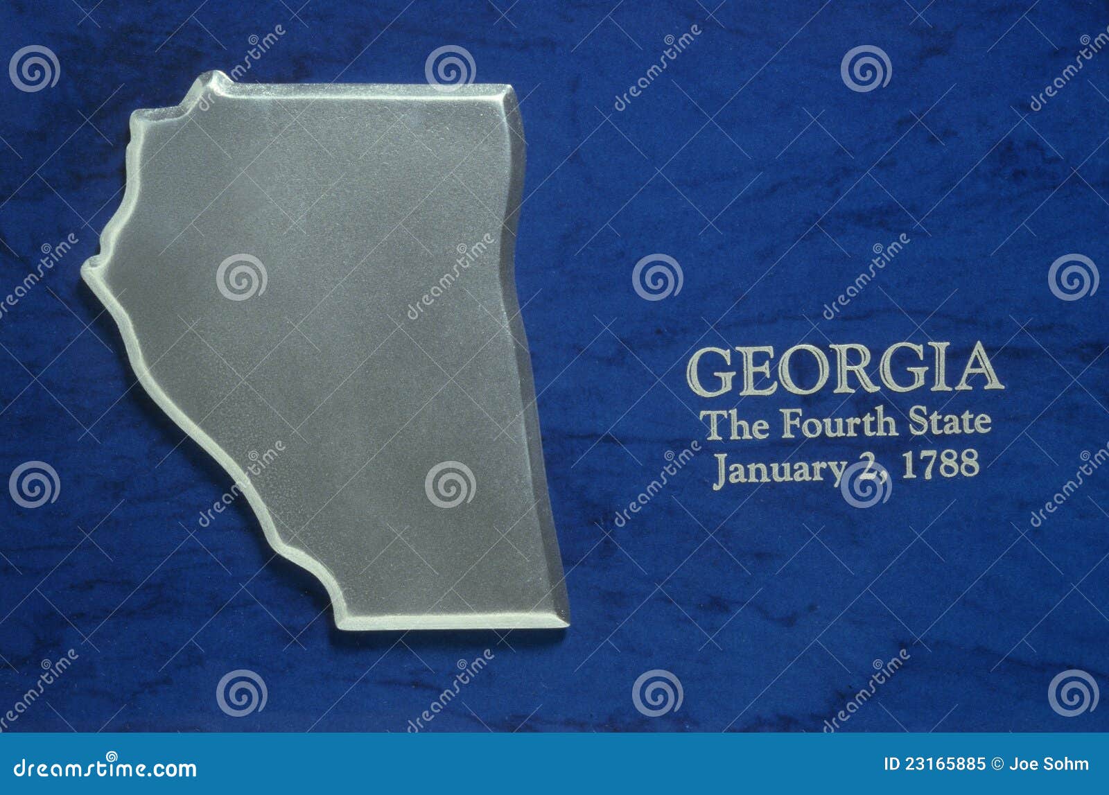 Silver Map of Georgia stock image. Image of close, historical - 23165885