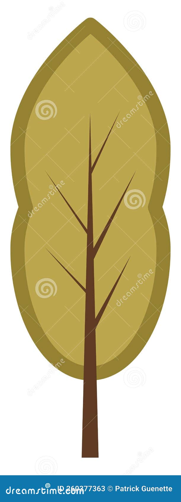 Silver maple tree, icon stock vector. Illustration of leafy - 260377363