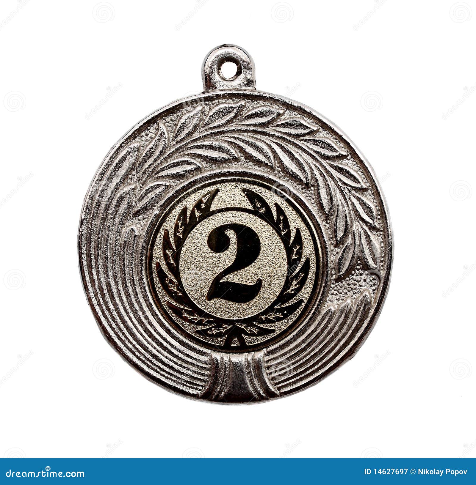 Silver medal stock image. Image of white, star, badge - 14627697