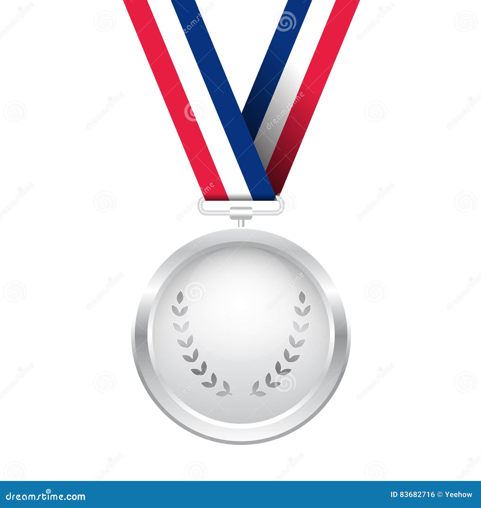 Silver medal stock illustration. Illustration of contestant - 83682716