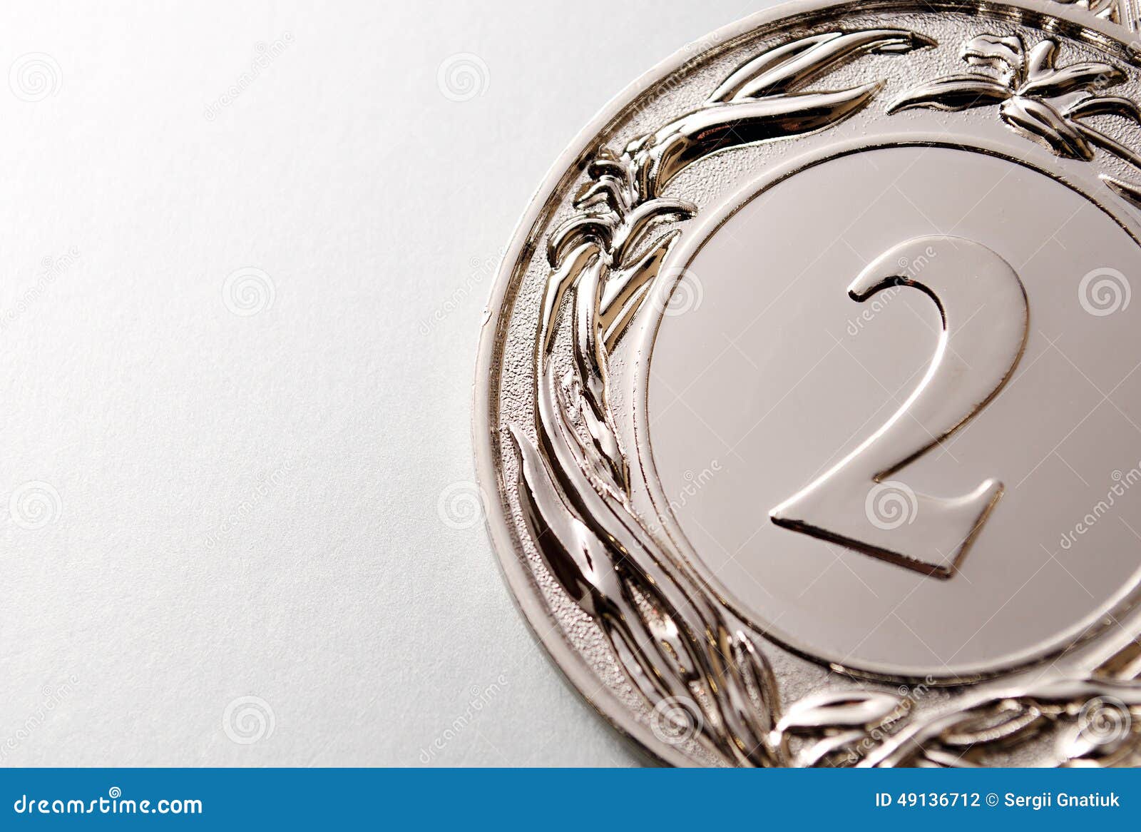 Silver medal winner stock photo. Image of number, medallion - 49136712