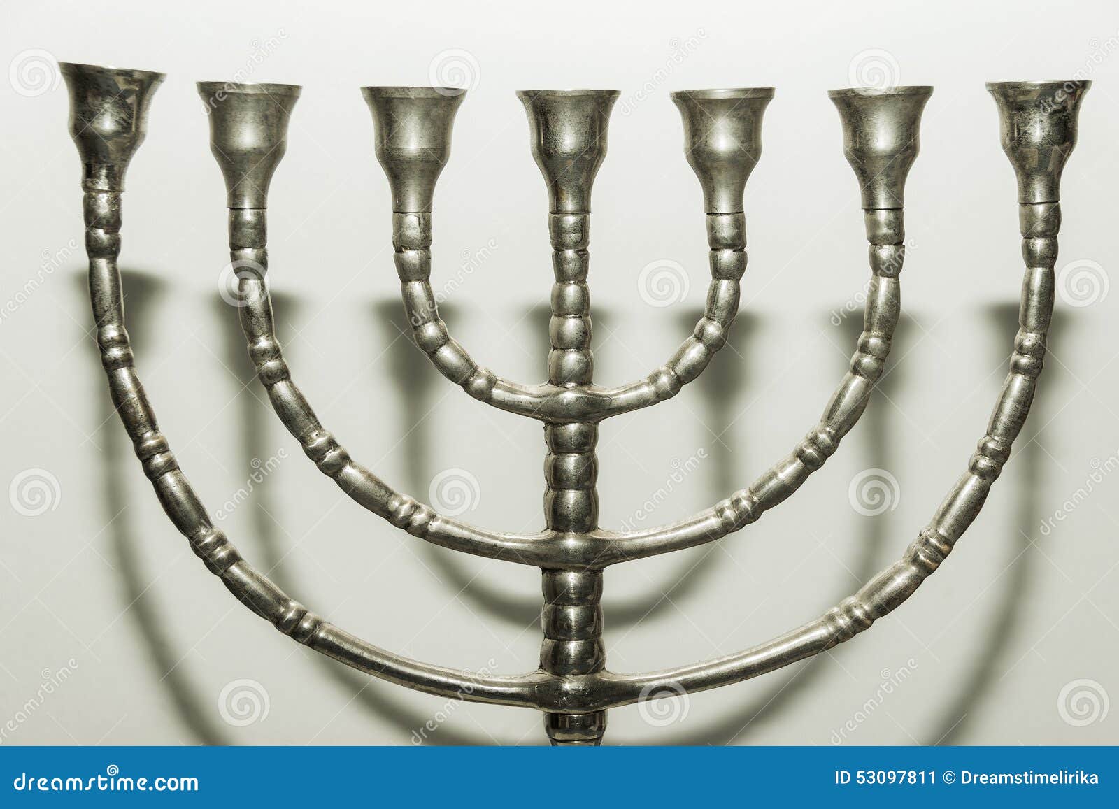 The Menorah. The Seven-lamp Ancient Hebrew Lampstand Stock Image ...