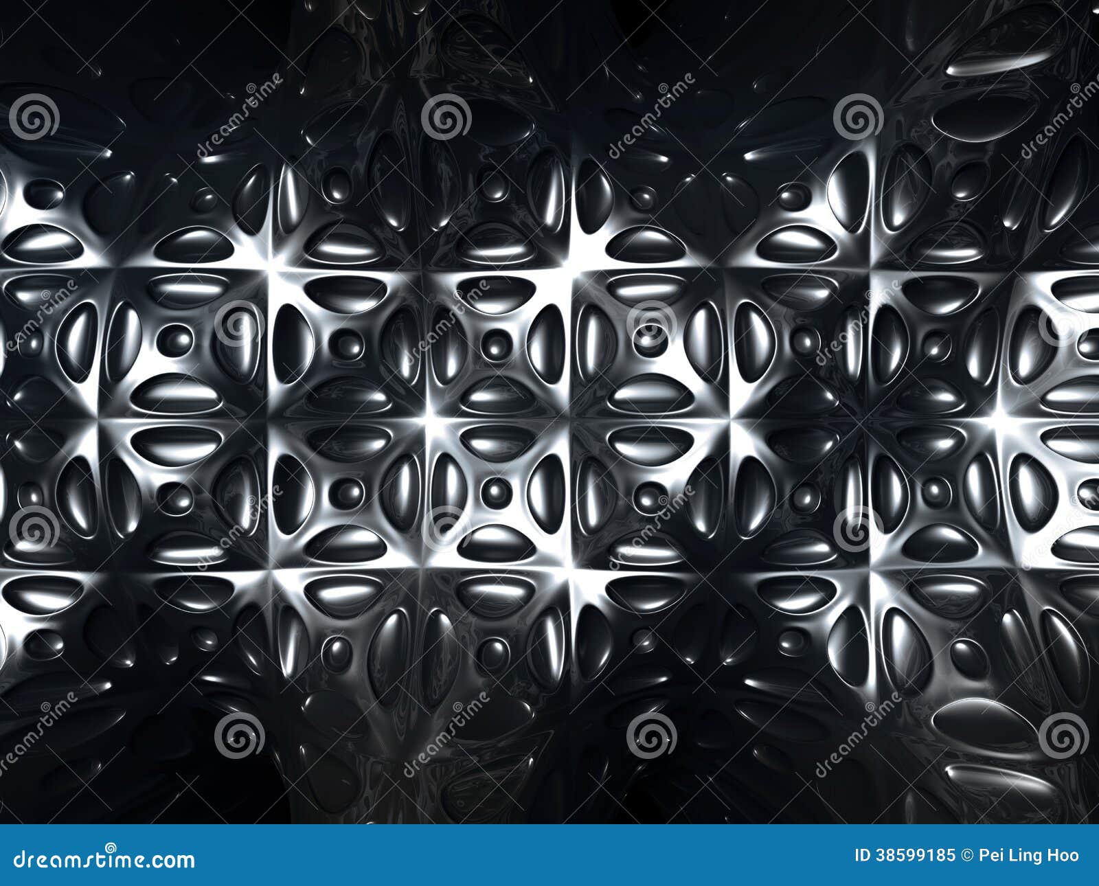 Silver Metal Abstract Tile Pattern Background Stock Illustration ...