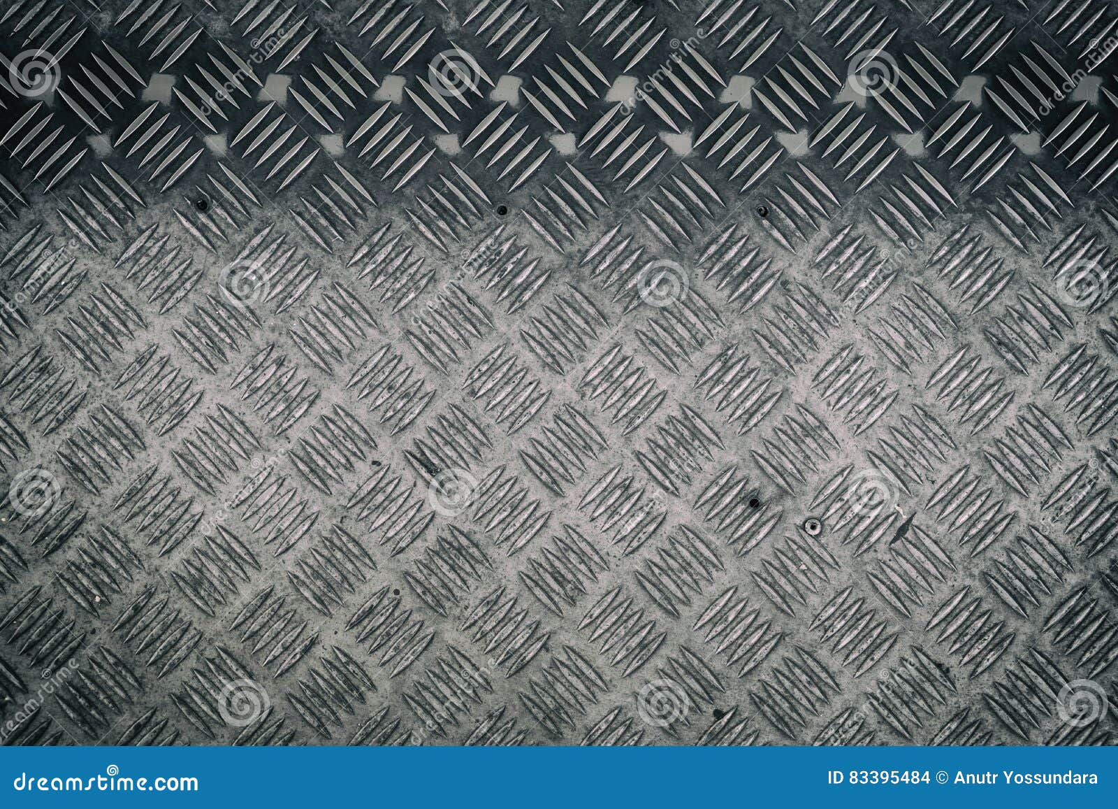 Silver Metal Anti Slip Metal Floor Pattern Texture. Stock Photo - Image ...