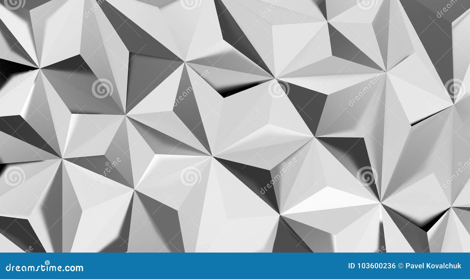Silver Metal Background Abstract Polygon Stock Illustration ...