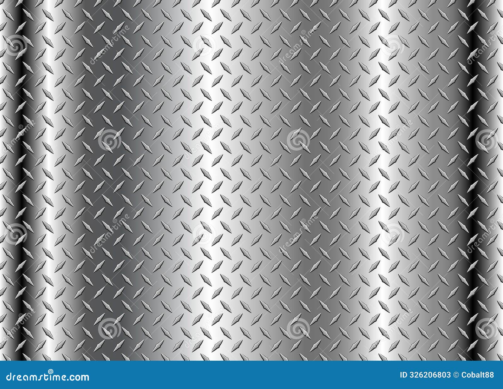 Silver Metal Background with Diamond Plate Texture Pattern, Shiny ...
