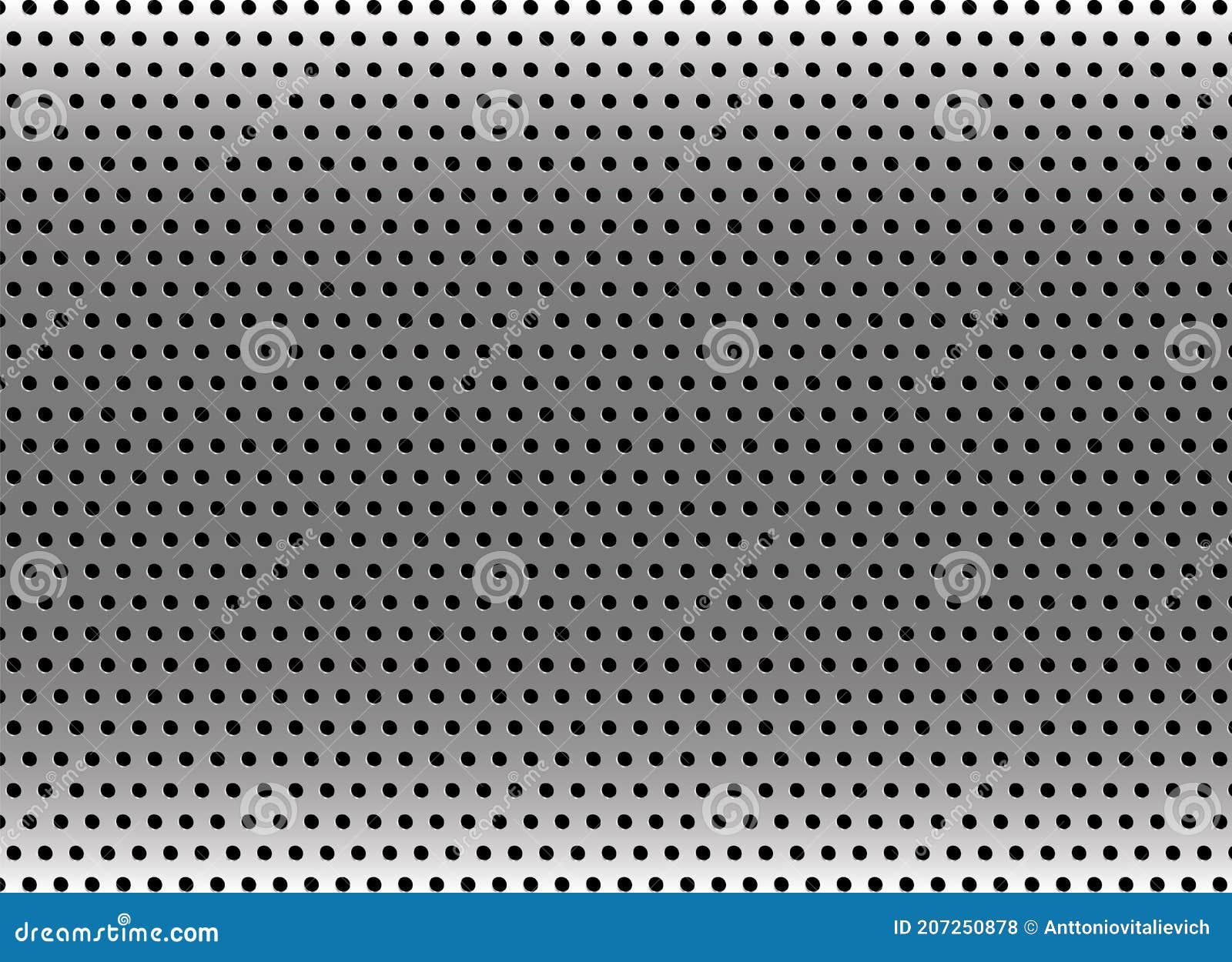 Silver Metal Background with Dots Pattern. Grey Industrial Texture ...