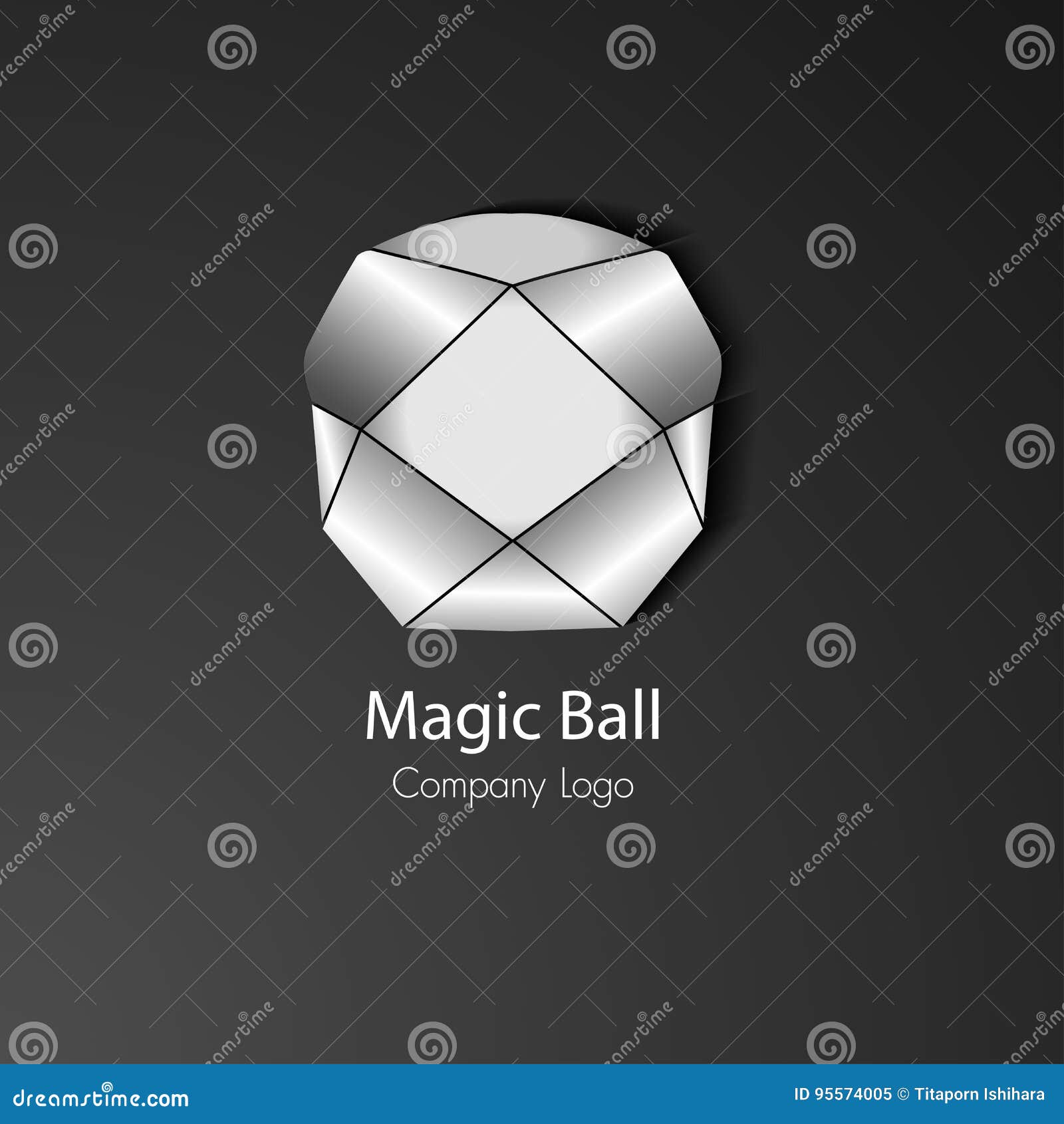 Silver Metal Ball Logo Vector Stock Vector - Illustration of ball, sign ...