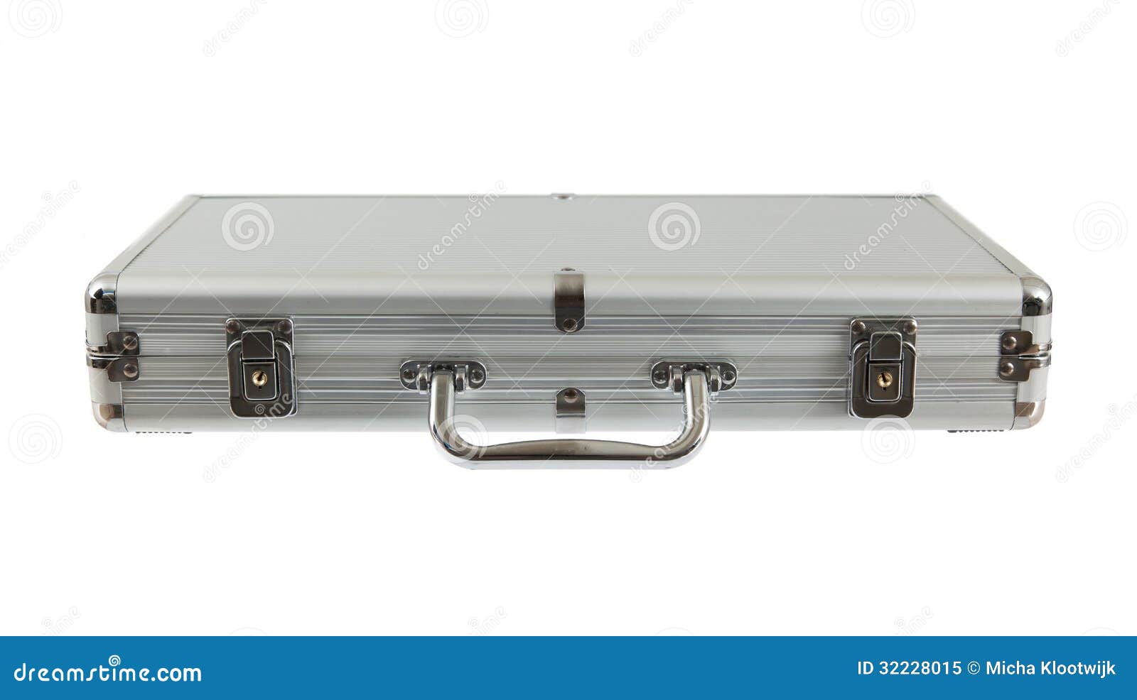 Silver Metal Briefcase Isolated Stock Image - Image of business, silver ...