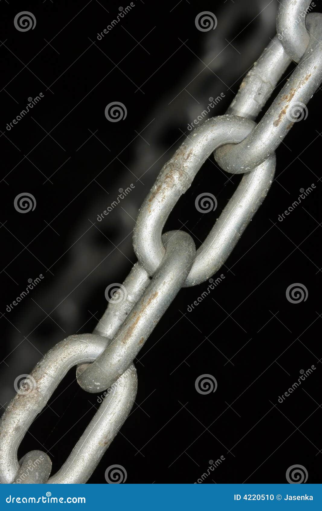 Silver metal chain stock photo. Image of chain, link, linking - 4220510