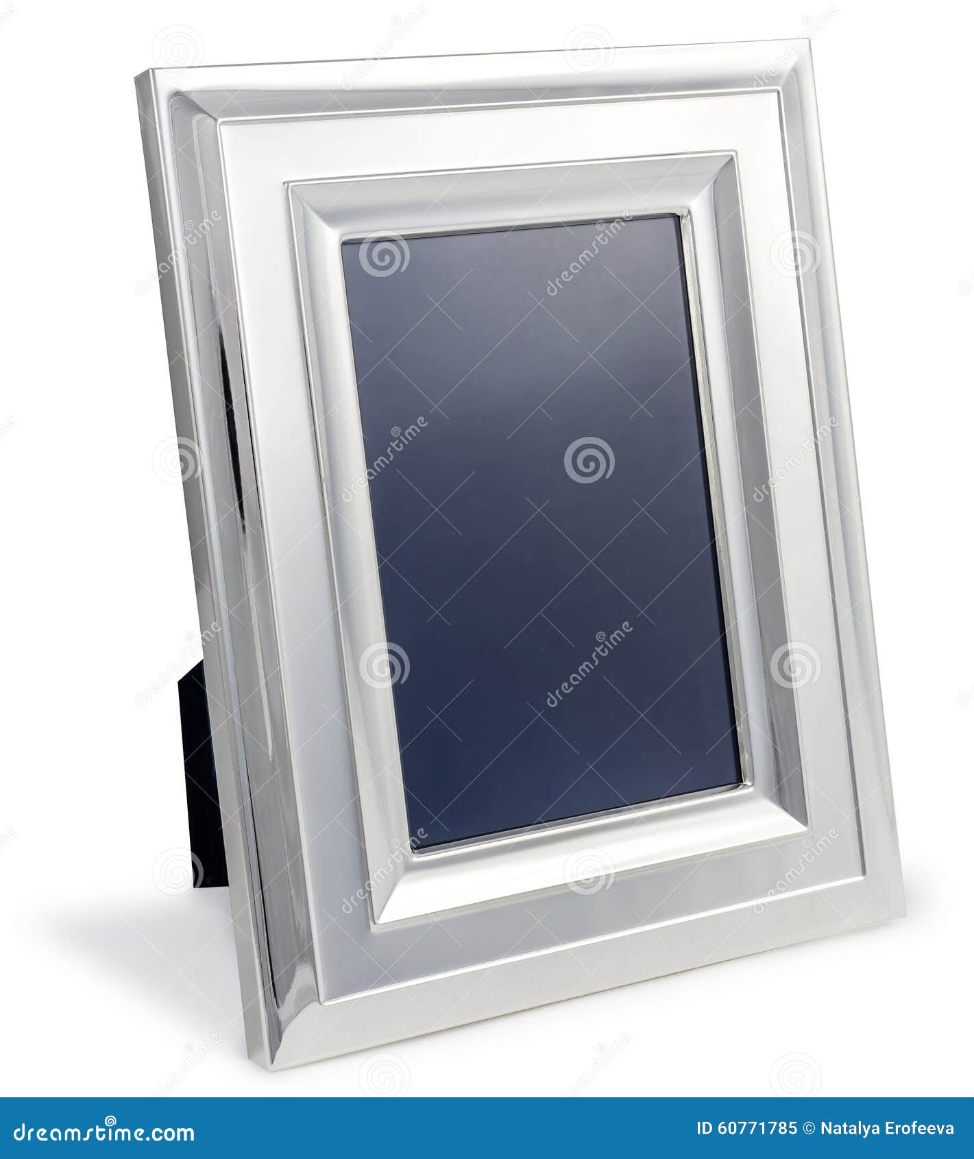 Silver metal frame stock image. Image of decoration, interior - 60771785