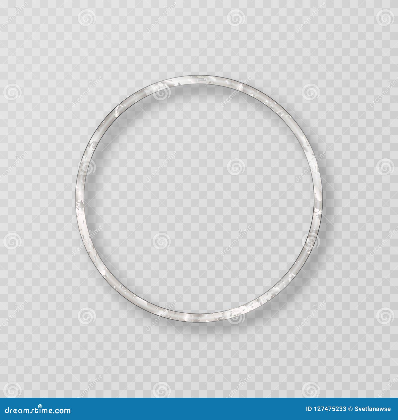 Silver metal frame stock vector. Illustration of christmas - 127475233