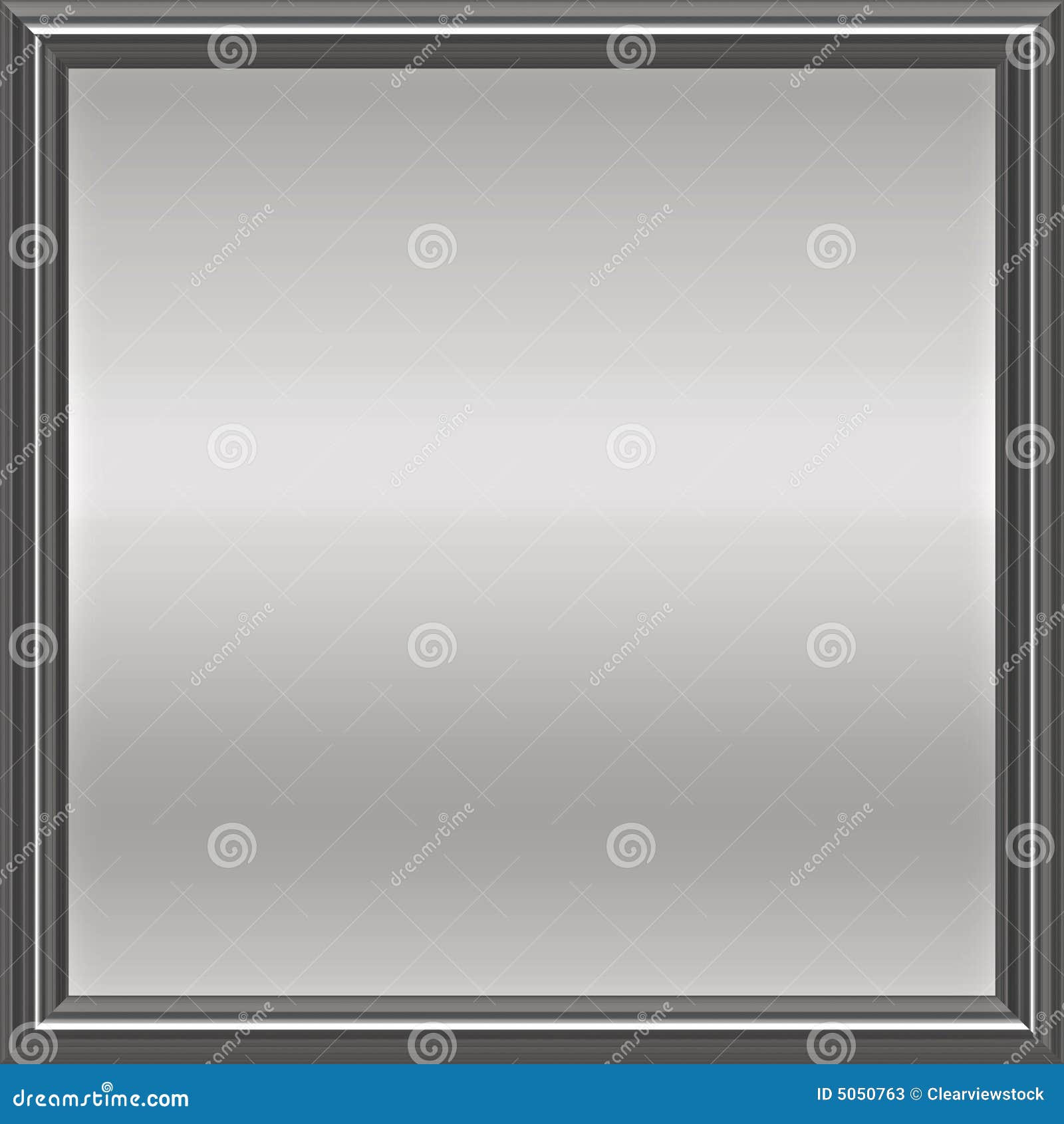 Silver metal framed plaque stock illustration. Illustration of aluminum ...