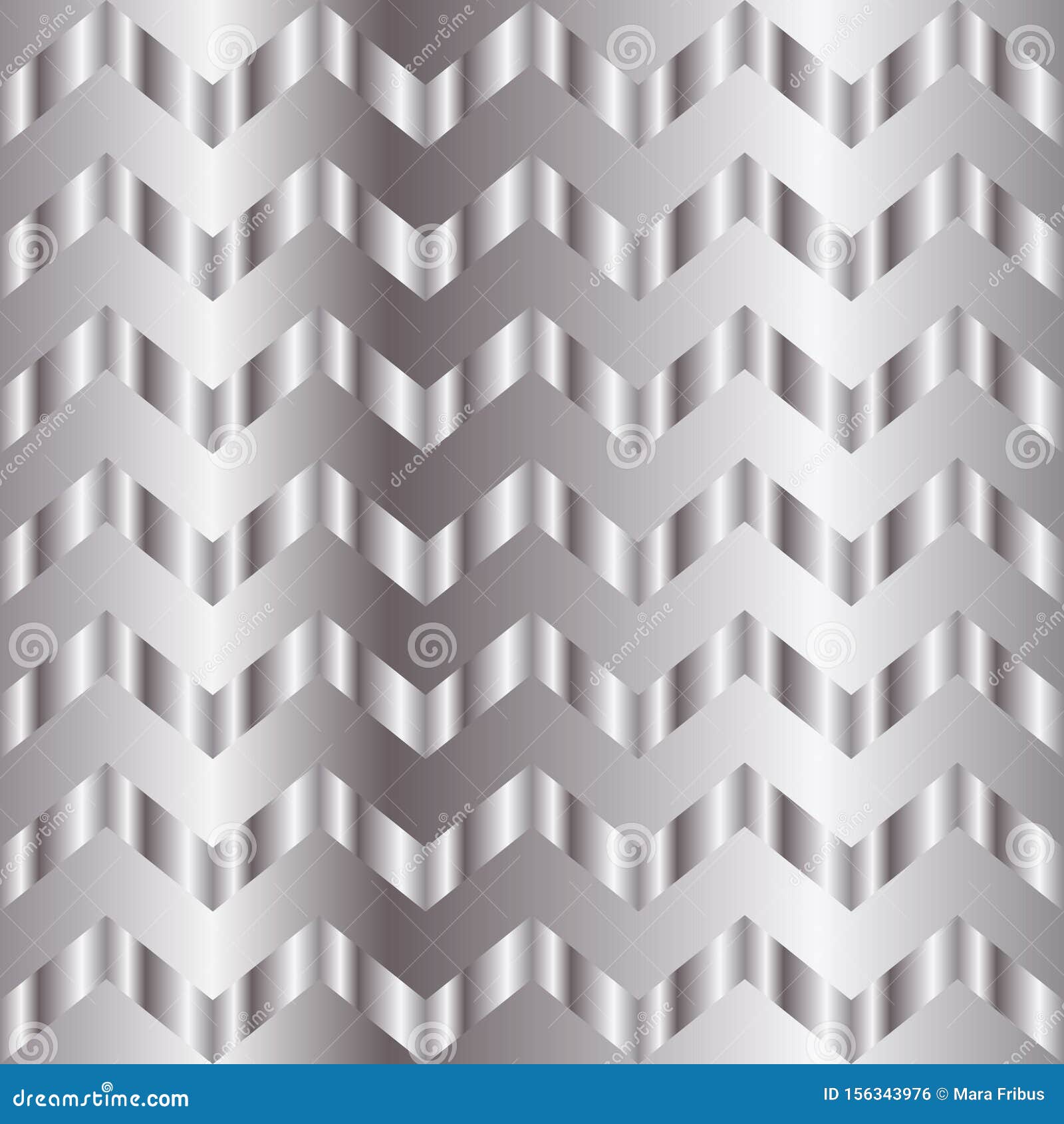 Silver Metal Gradient Chevron Pattern Background Stock Vector ...