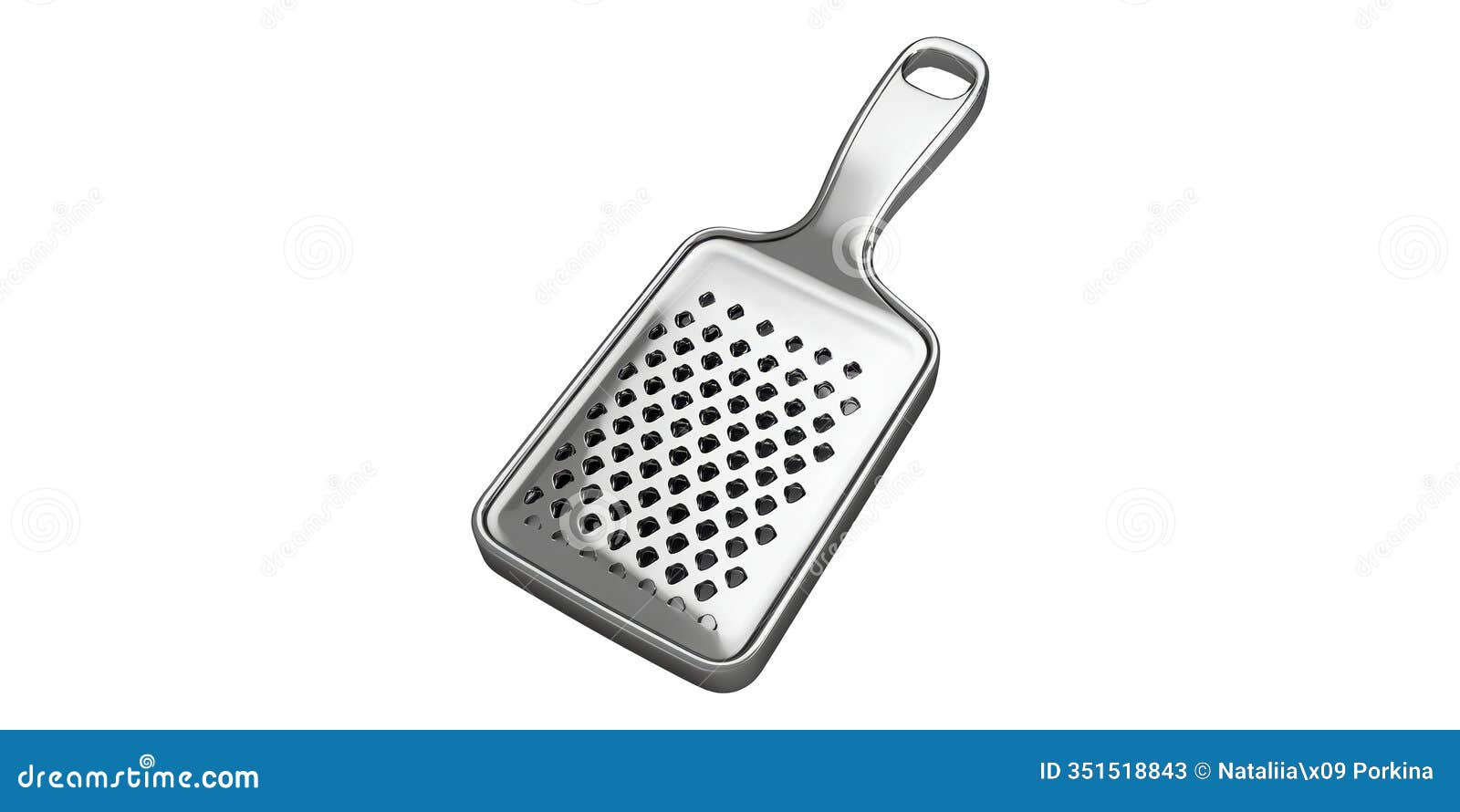 Silver Metal Grater Kitchen Tool Isolated on Transparent Background ...