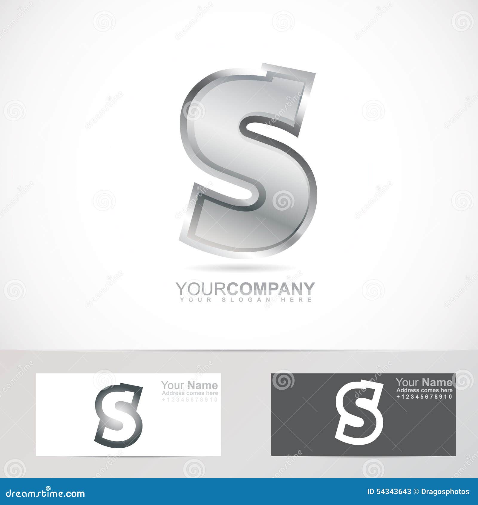 Silver metal letter S logo stock vector. Illustration of template ...