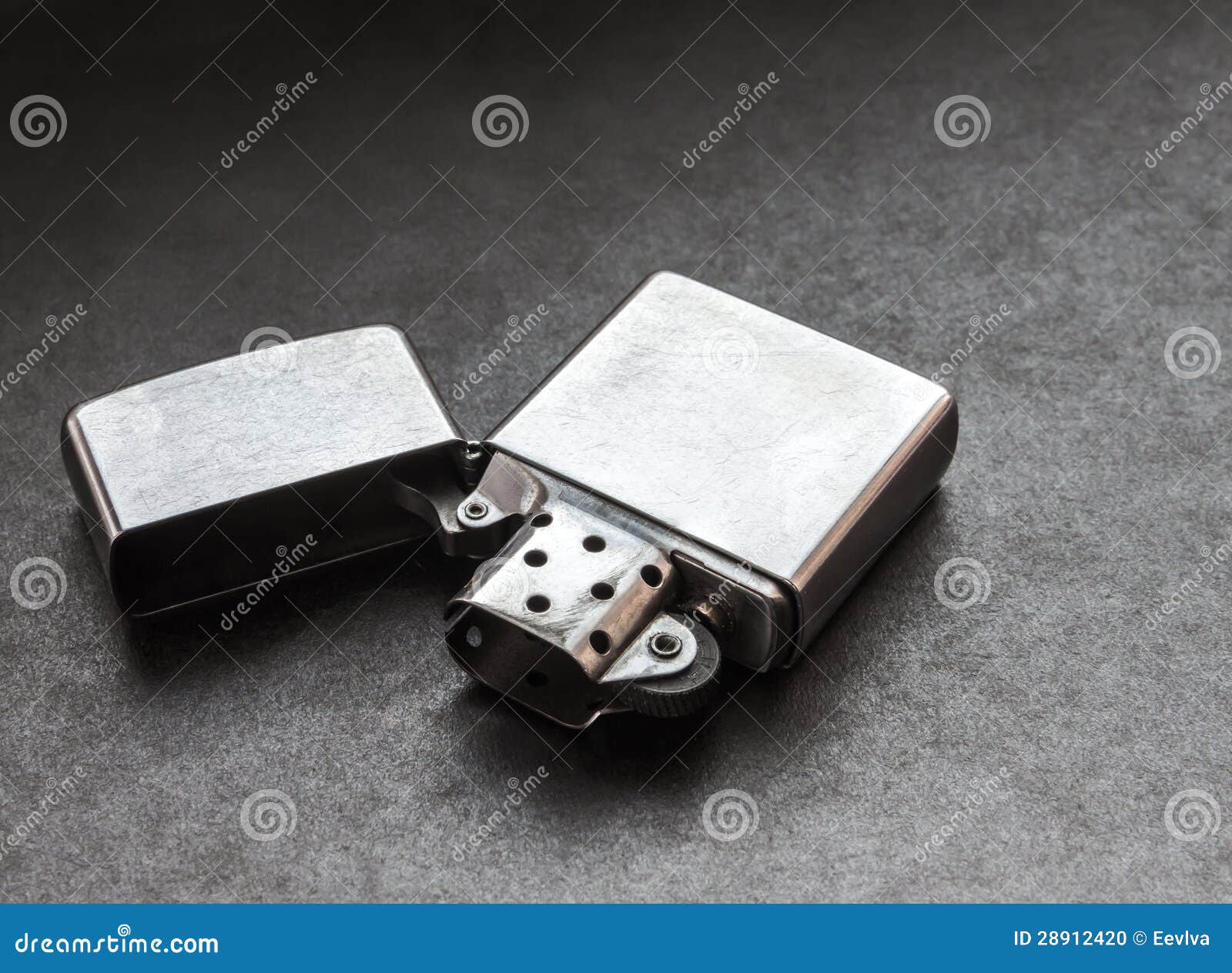 Silver metal lighter. stock photo. Image of fashionable - 28912420