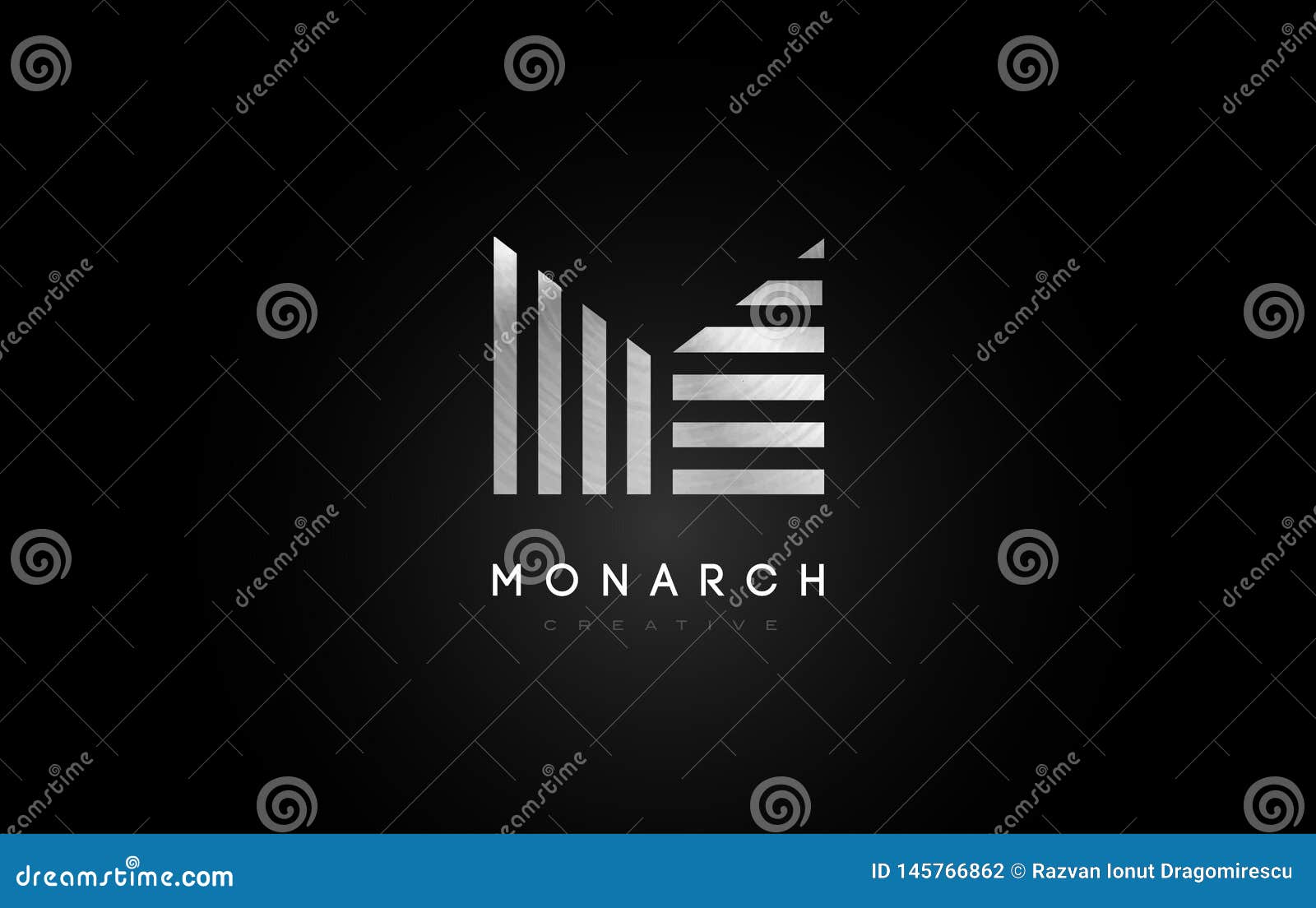 Silver Metal M Logo. M Letter Icon Design Vector Stock Vector ...