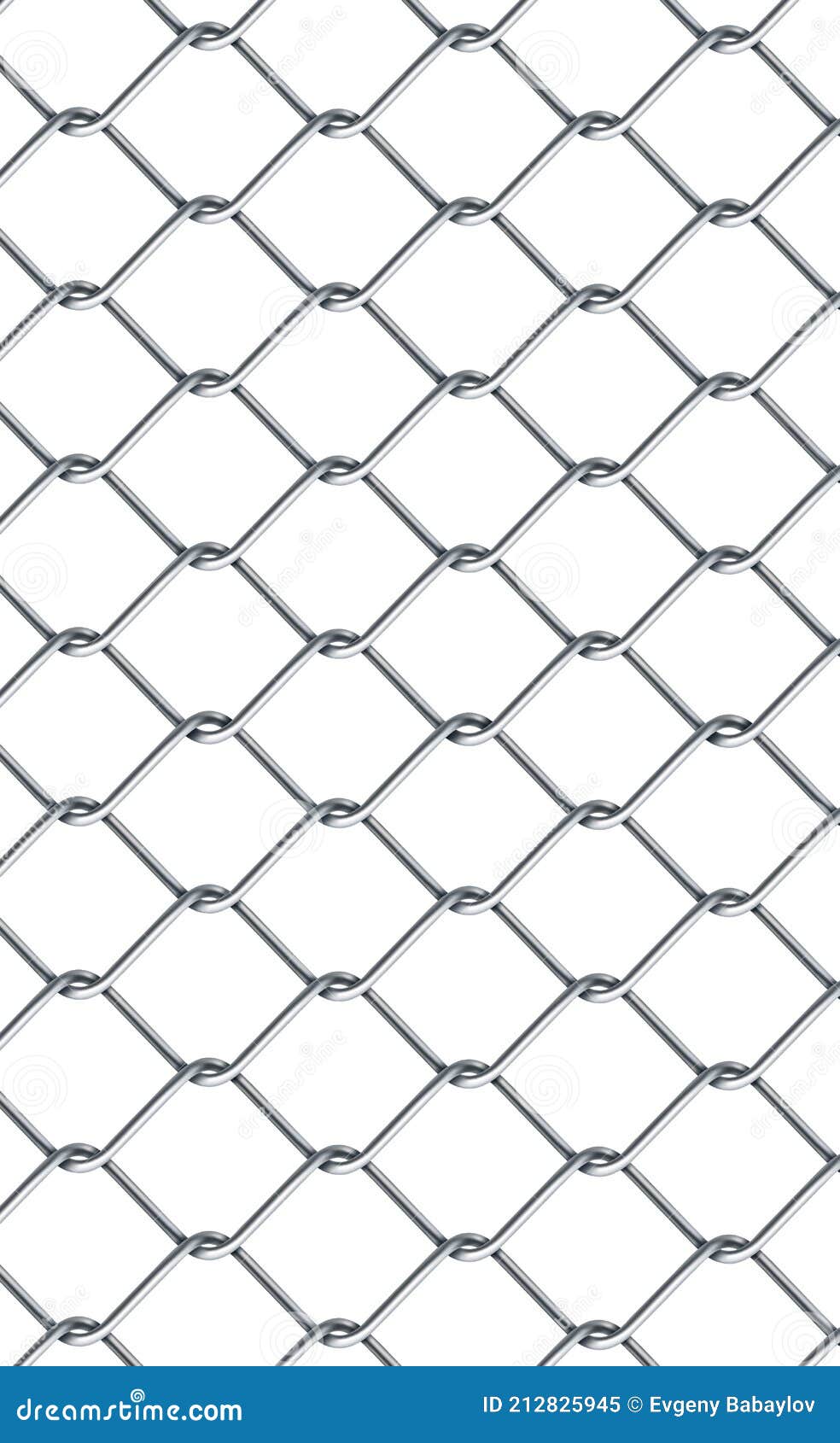 Silver Metal Mesh Chain-link on a White Background - Vector Stock ...