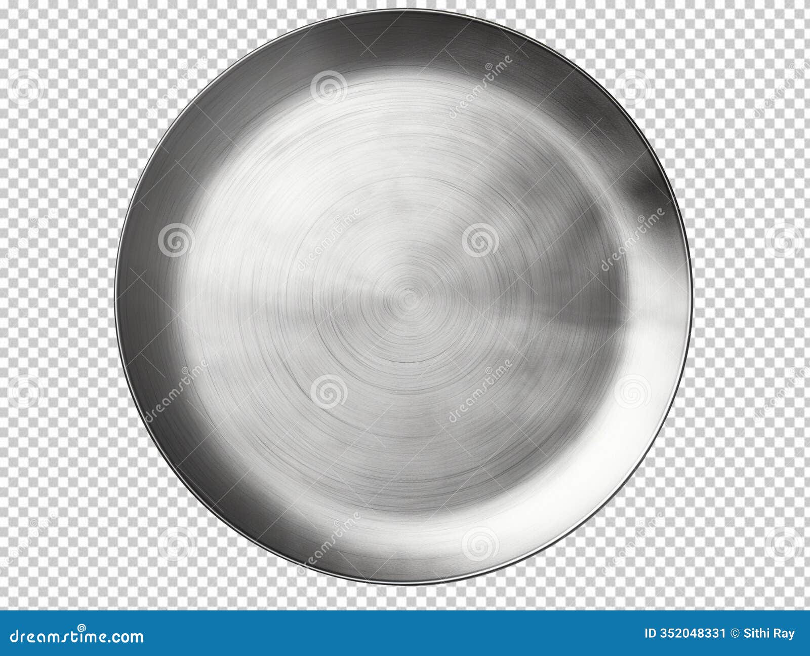 Silver Metal Plate Isolated on Transparent Background Stock ...