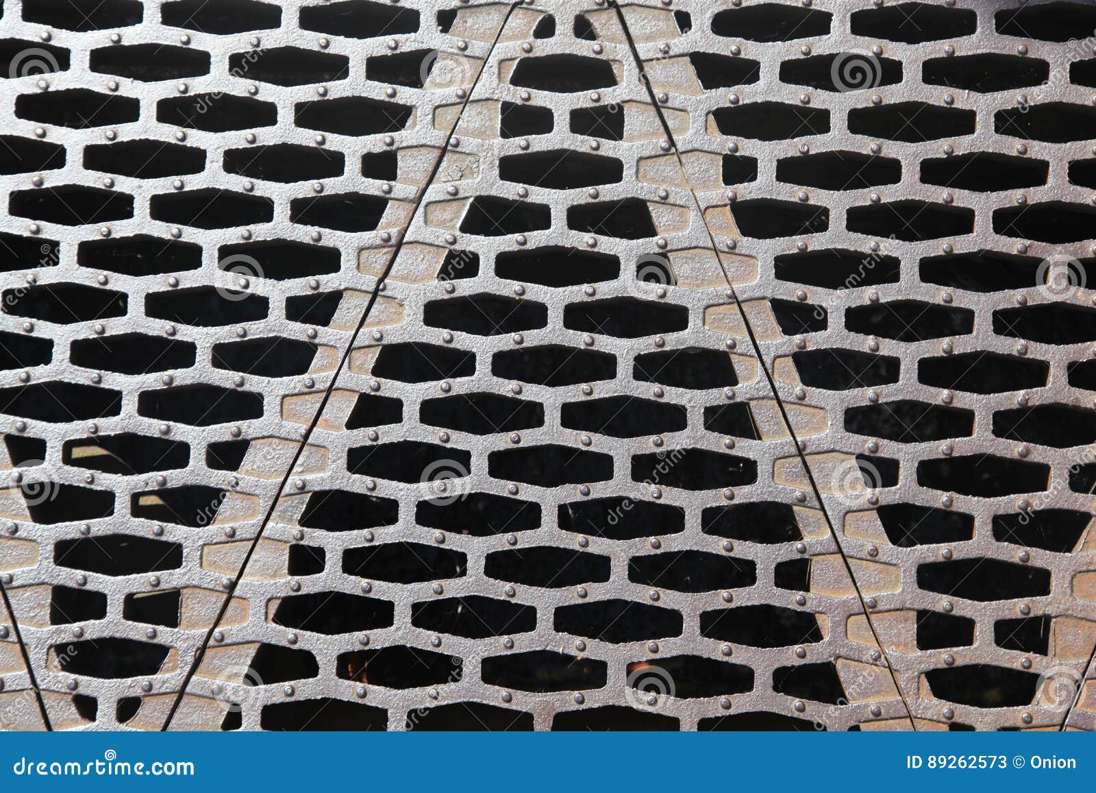 Metal Plate with Pattern Holes Stock Image - Image of repeat, closeup ...