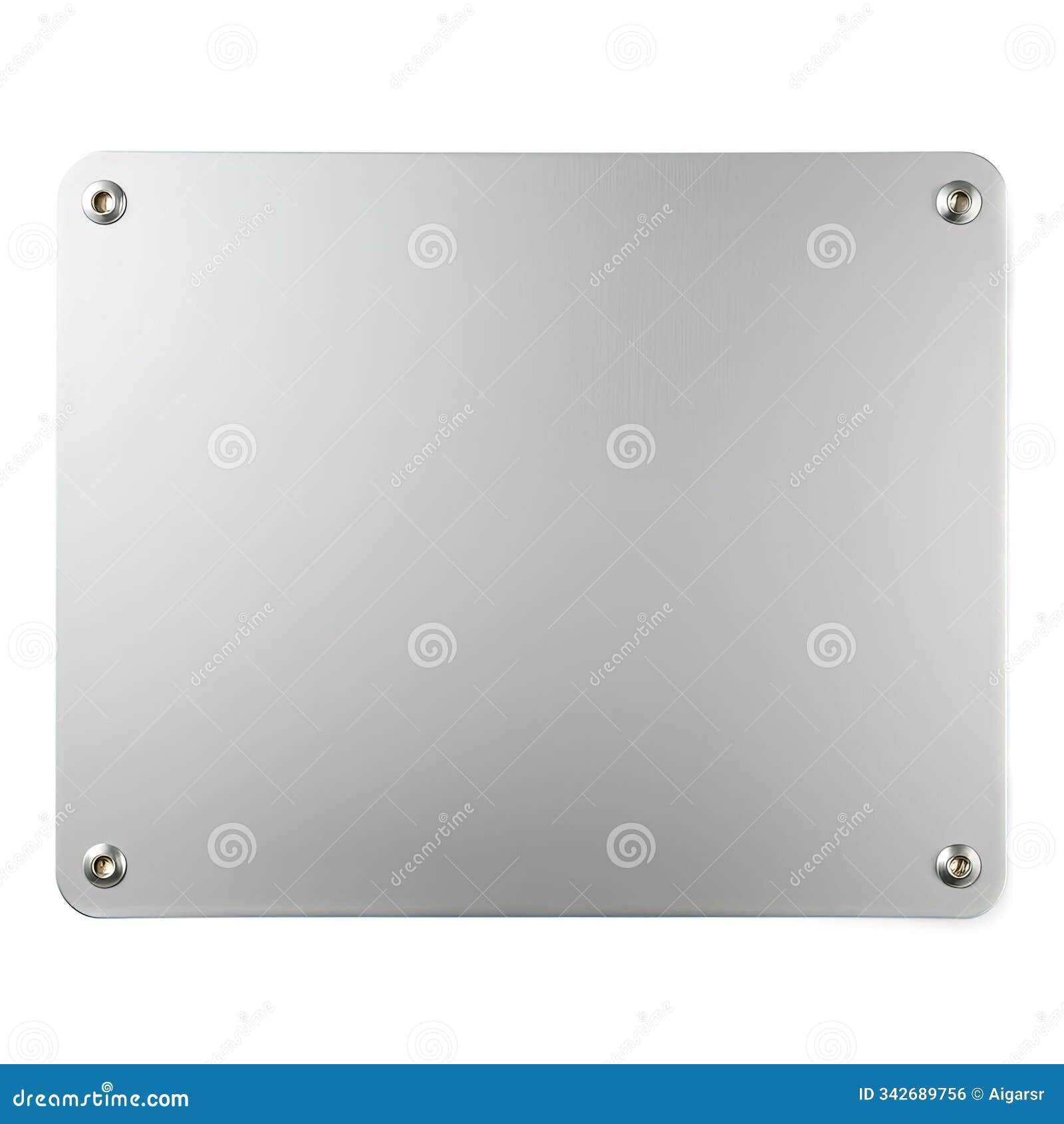 Silver metal plate stock illustration. Illustration of shiny - 342689756