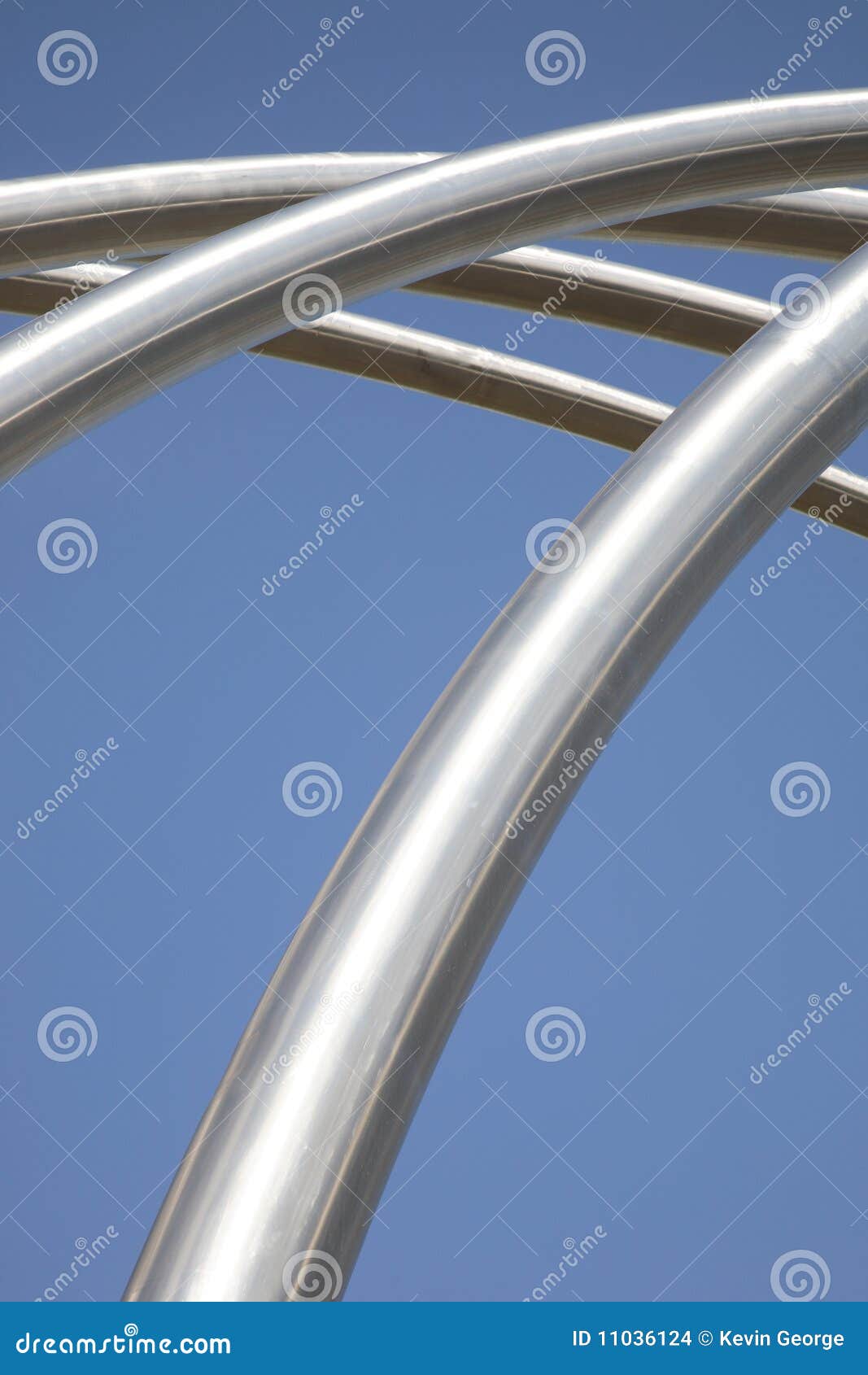 Silver Metal Stucture stock photo. Image of cross, blue - 11036124