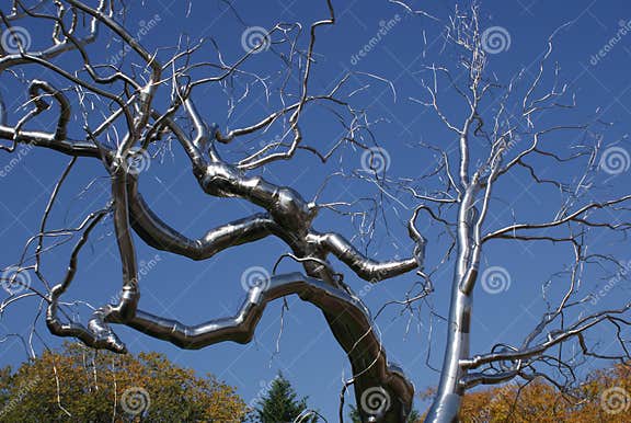 Silver Metal Tree editorial photo. Image of travel, silver - 23144681