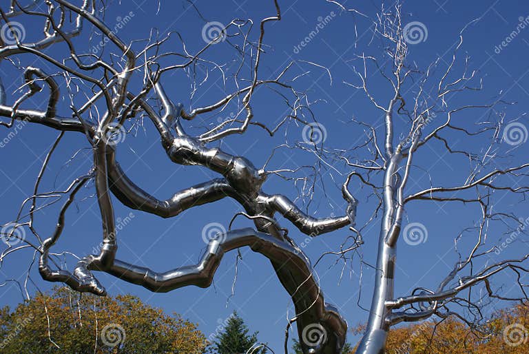 Silver Metal Tree editorial photo. Image of travel, silver - 23144681