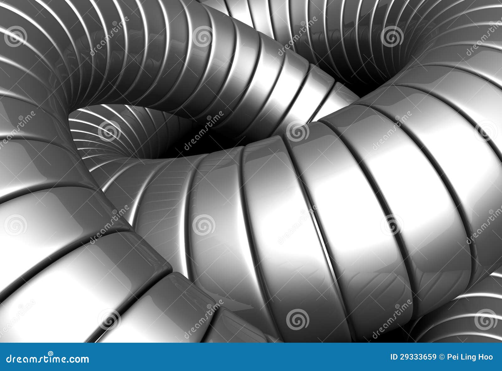 Silver Metal Tube Abstract Background Stock Illustration - Illustration ...
