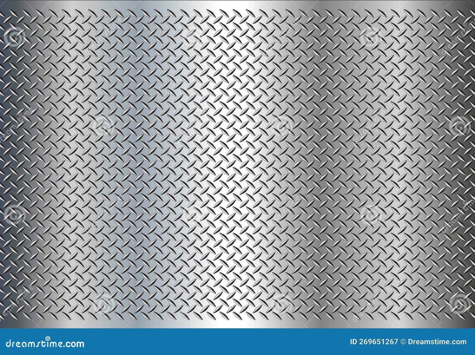 Silver Metallic Background with Diamond Plate Texture Stock Vector ...