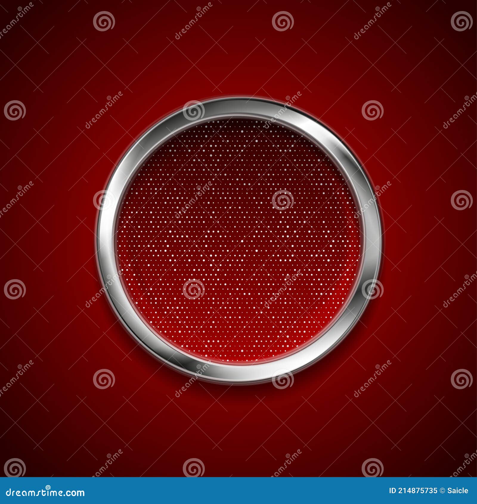 Circle Shiny Golden Frame. Glowing Round Border Greeting Cards. Vector ...