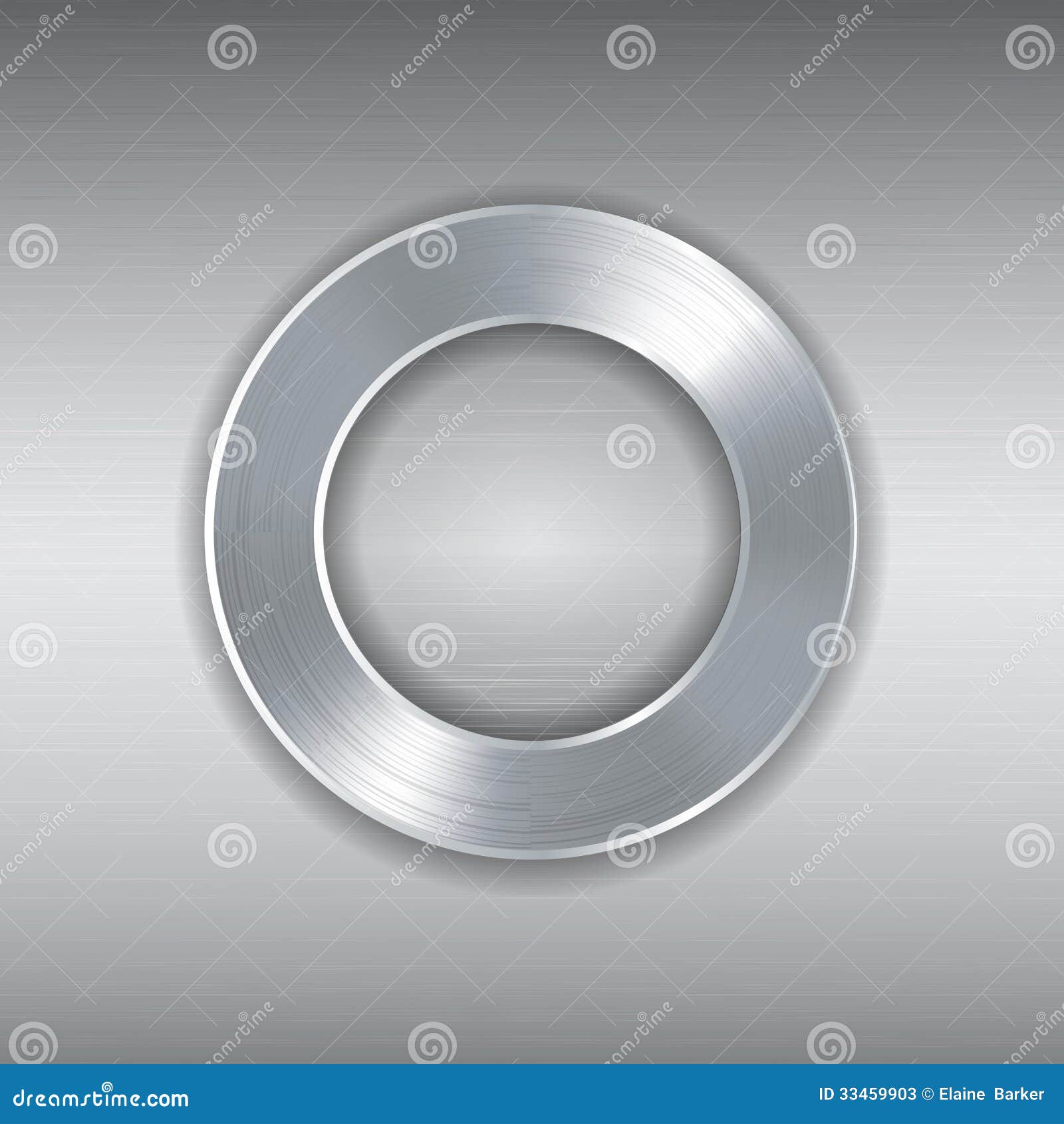 Silver Metallic Circular Border Stock Vector - Illustration of silver ...