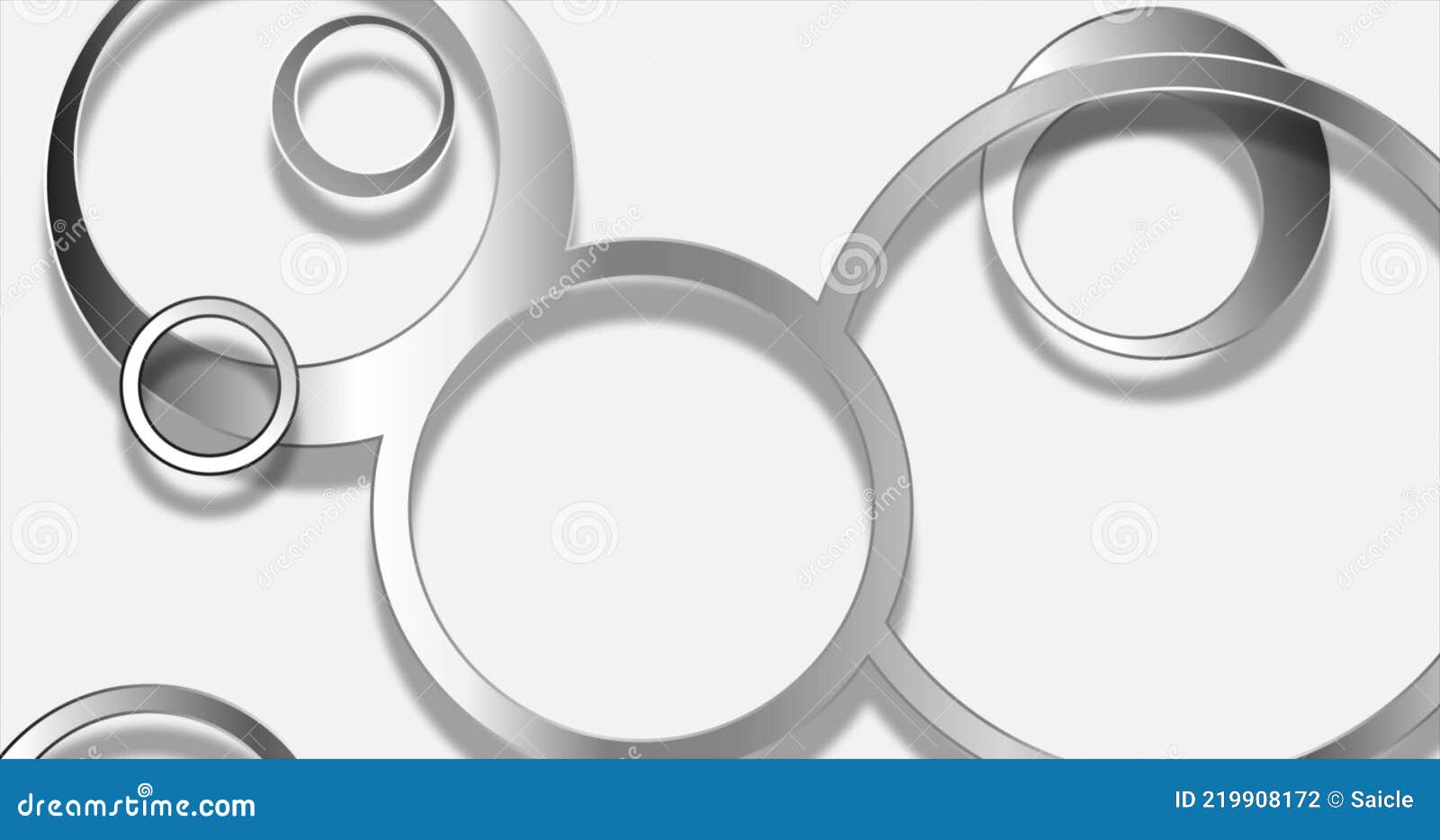 Silver Metallic Circular Pattern Abstract Tech Motion Background Stock ...