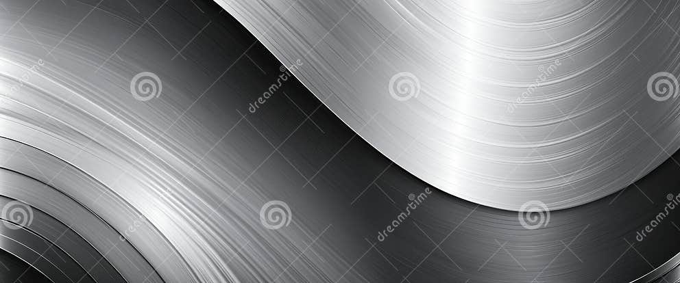 Silver Metallic Gradient Background with Blurred Chrome Gradation Stock ...