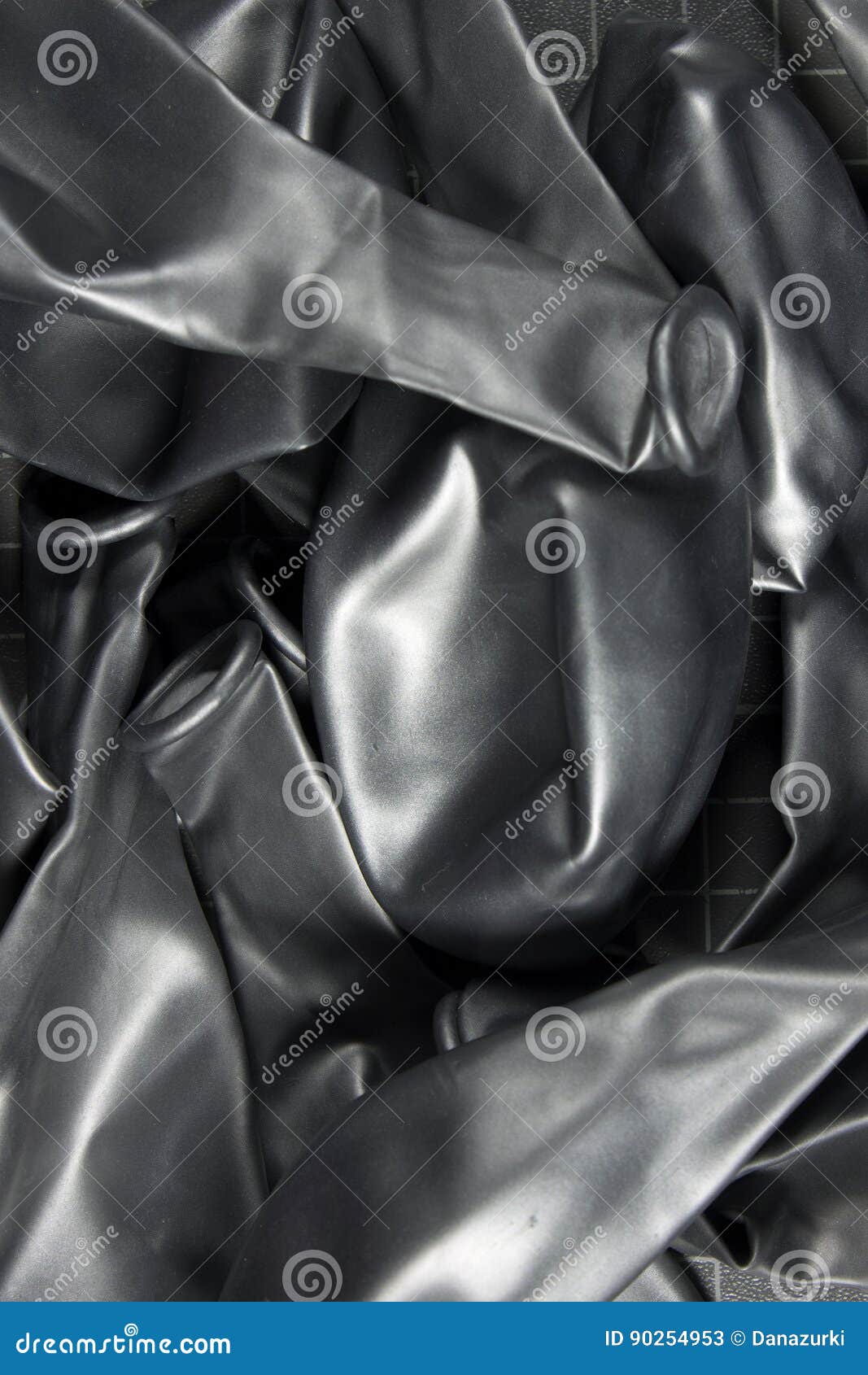 Silver Metallic Helium Balloons Stock Image - Image of helium, colors ...