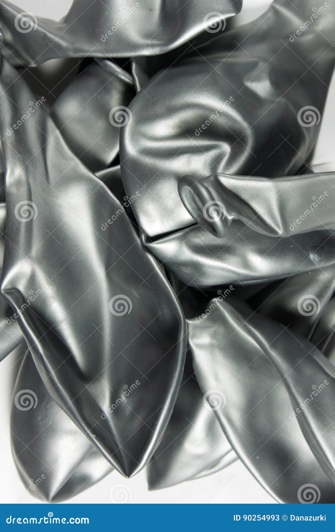 Silver Metallic Helium Balloons Stock Image - Image of colourful ...