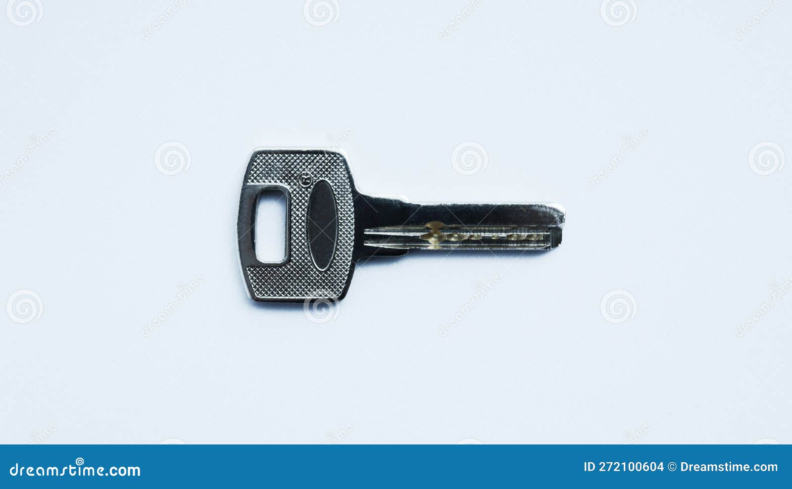 Silver Metallic Key Isolated on White Stock Photo - Image of isolated ...