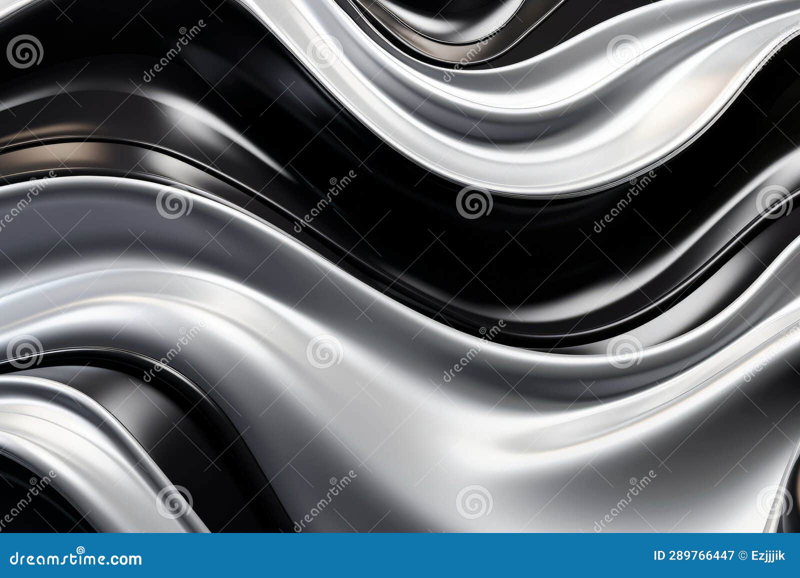 Silver Metallic Liquid Texture with Waves. Stock Image - Image of wavy ...