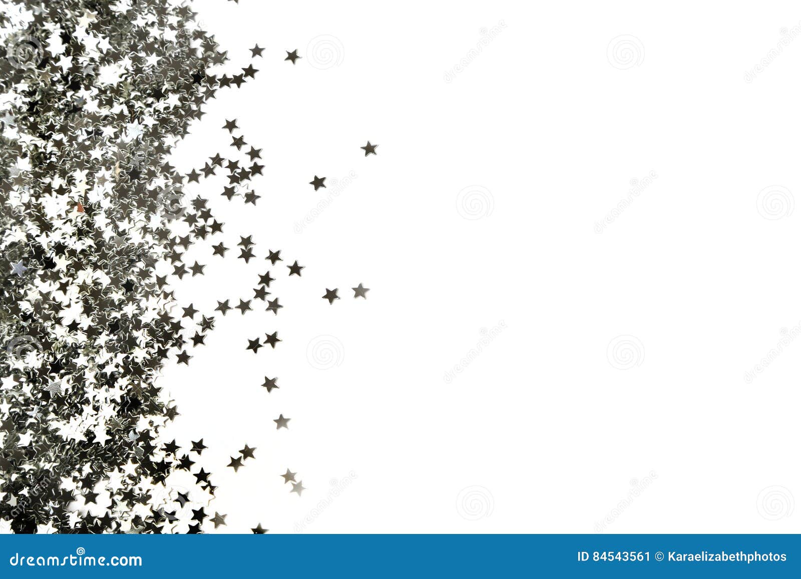 Silver Metallic stars stock image. Image of reflecting - 84543561