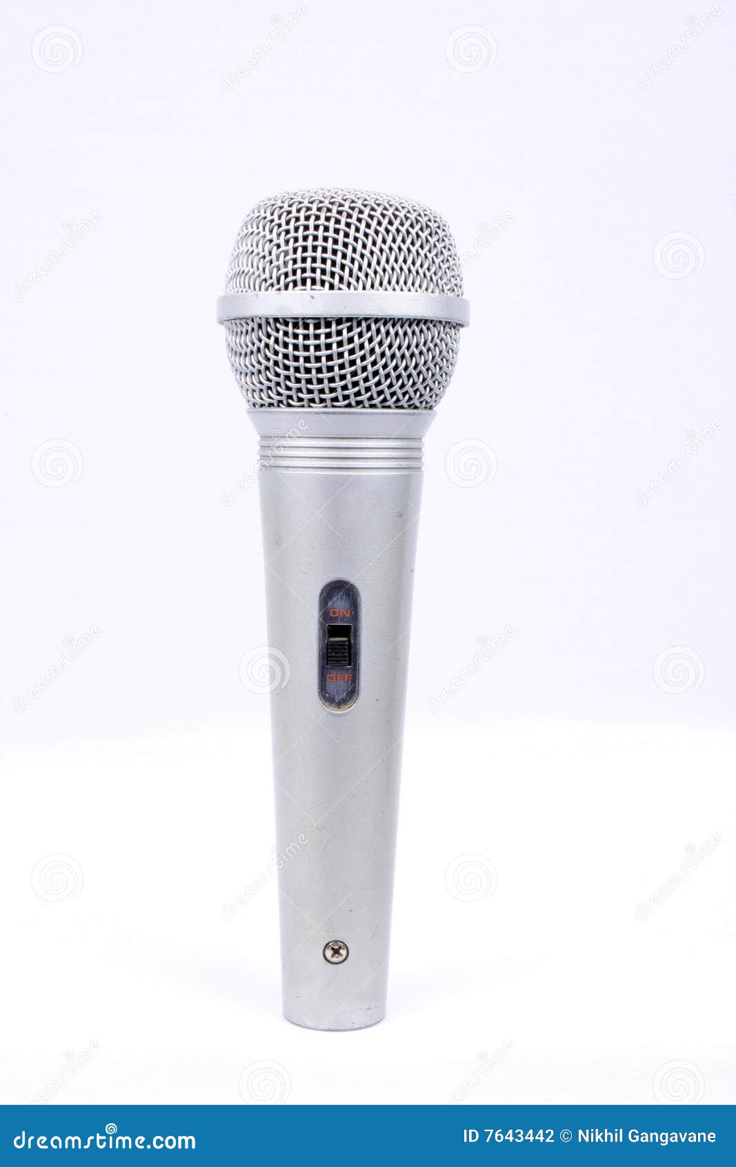 Silver Mic stock photo. Image of music, white, recordings - 7643442