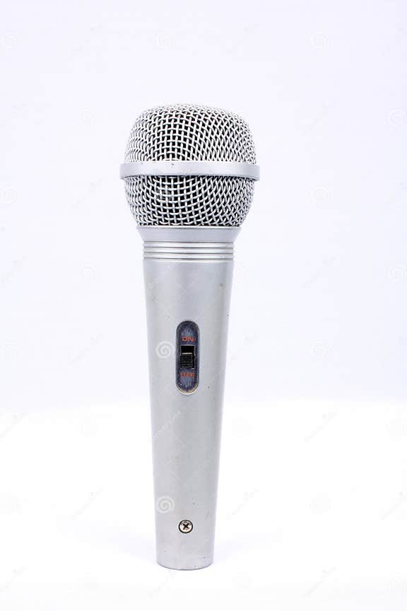 Silver Mic stock photo. Image of music, white, recordings - 7643442